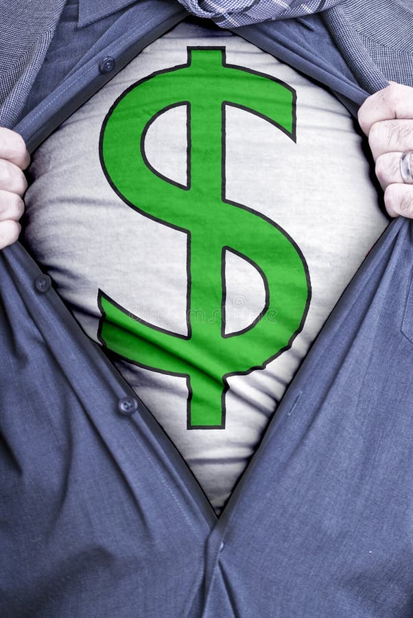 Business superhero stock image. Image of open, chest - 12335771