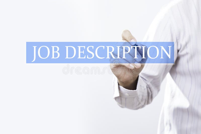 Businessman Draw Job Description Concept Stock Image - Image of mission ...