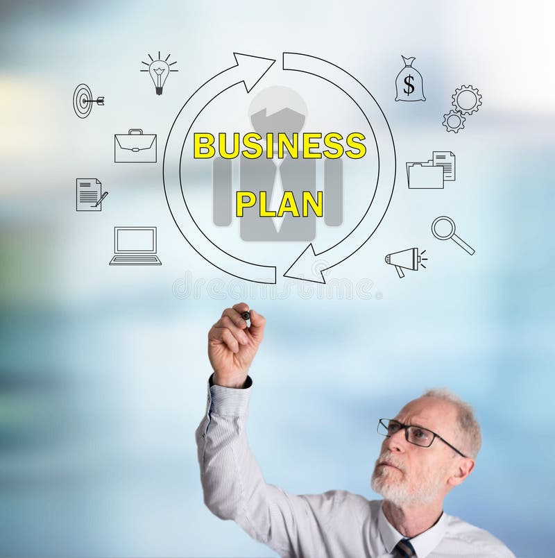 Businessman Drawing Business Plan Concept Stock Photo - Image of vision ...
