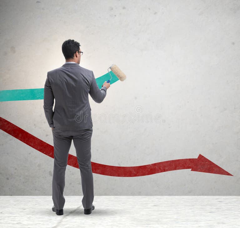 Businessman Drawing Charts in Forecasting Concept Stock Photo - Image ...