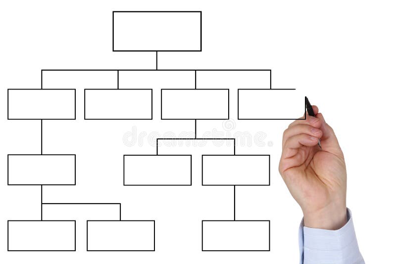 Businessman Drawing Empty Diagram for Business, Organization and Stock ...