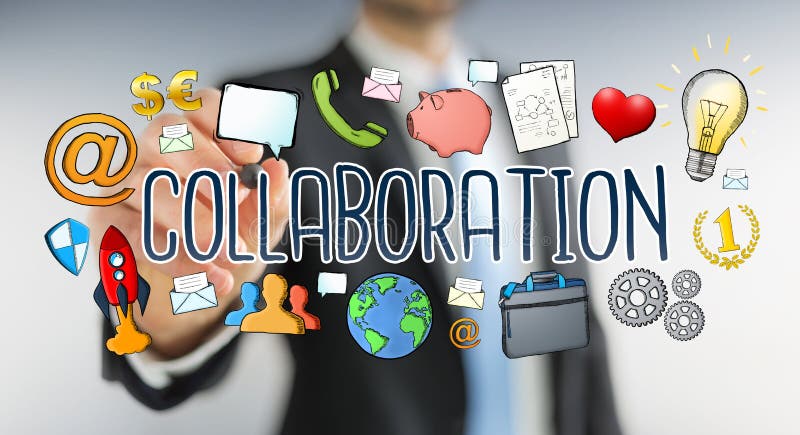 Collaboration Hand Stock Illustrations – 12,440 Collaboration Hand ...