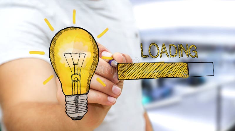 Loading Bar Sketch. Speed Line Icon in Doodle Style, Hand Drawn ...