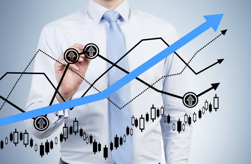 Businessman Drawing Profit Graph Stock Images - Download 3,686 Royalty ...