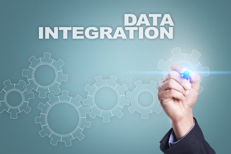 Data Integration Diagram and Process Automation Business Internet ...