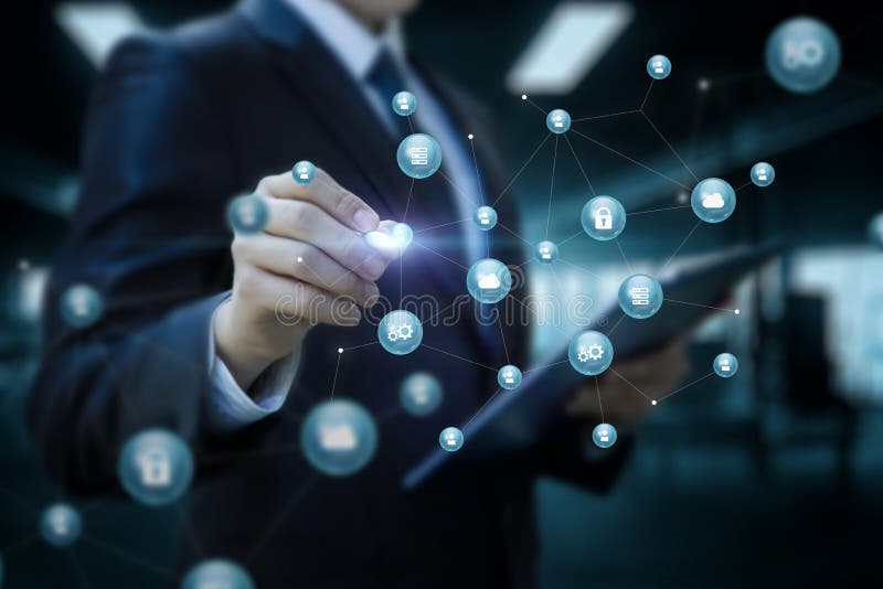 A Businessman Draws the Structure of an Industry Connection Network in ...