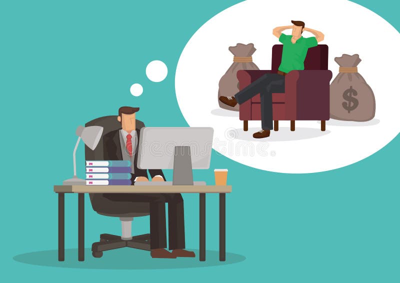 Getting rich stock illustration. Illustration of falling - 1498854