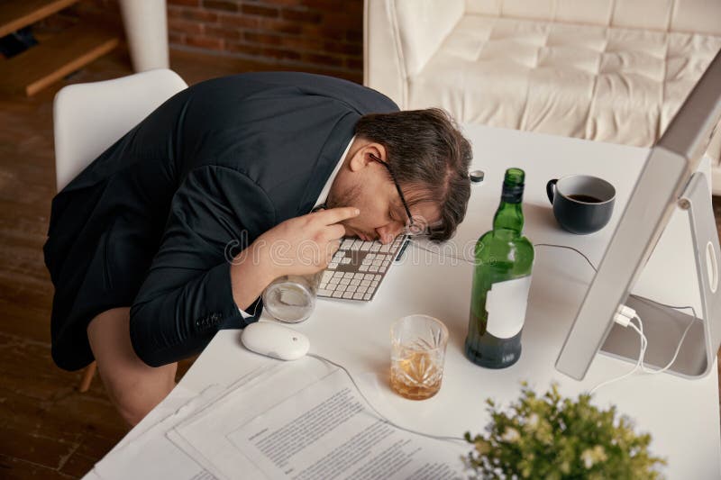 256 Man Sleeping Front Computer Stock Photos - Free & Royalty-Free ...