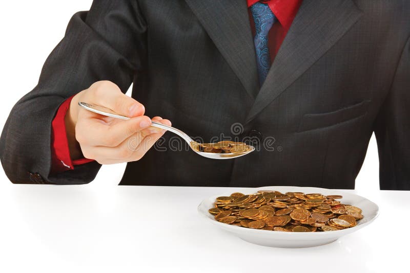Man eating money stock photo. Image of male, america, white - 8590668