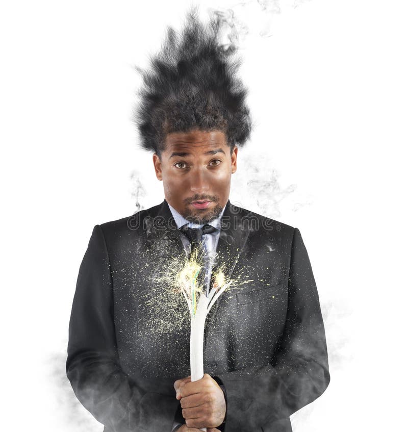 Electrocuted Person Costume Man Being Electrocuted Electrocuted,