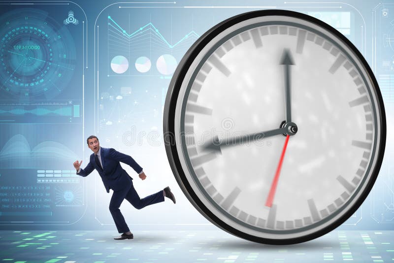 Business Man Chasing Time Stock Photos - Free & Royalty-Free Stock ...