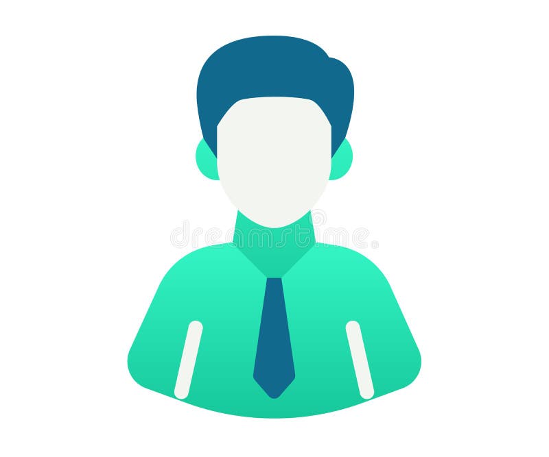 Businessman Employee Worker Single Isolated Icon with Gradient Style ...
