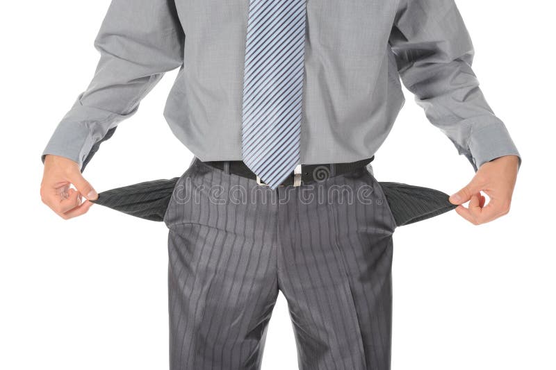 Man with empty pockets stock image. Image of business - 25178831