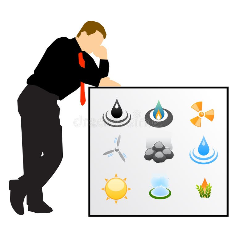 Businessman Energy Development Stock Vector - Illustration of ...