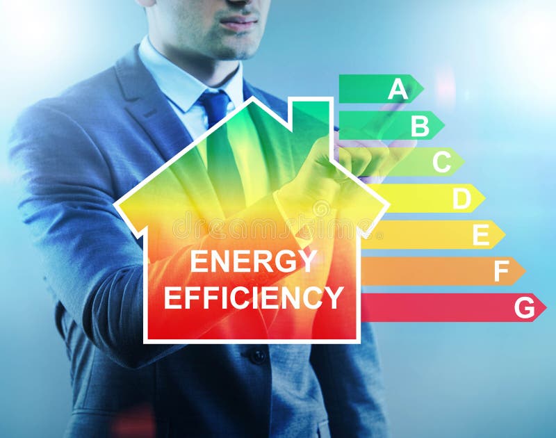 Businessman in Energy Efficiency Concept Stock Image - Image of cost ...
