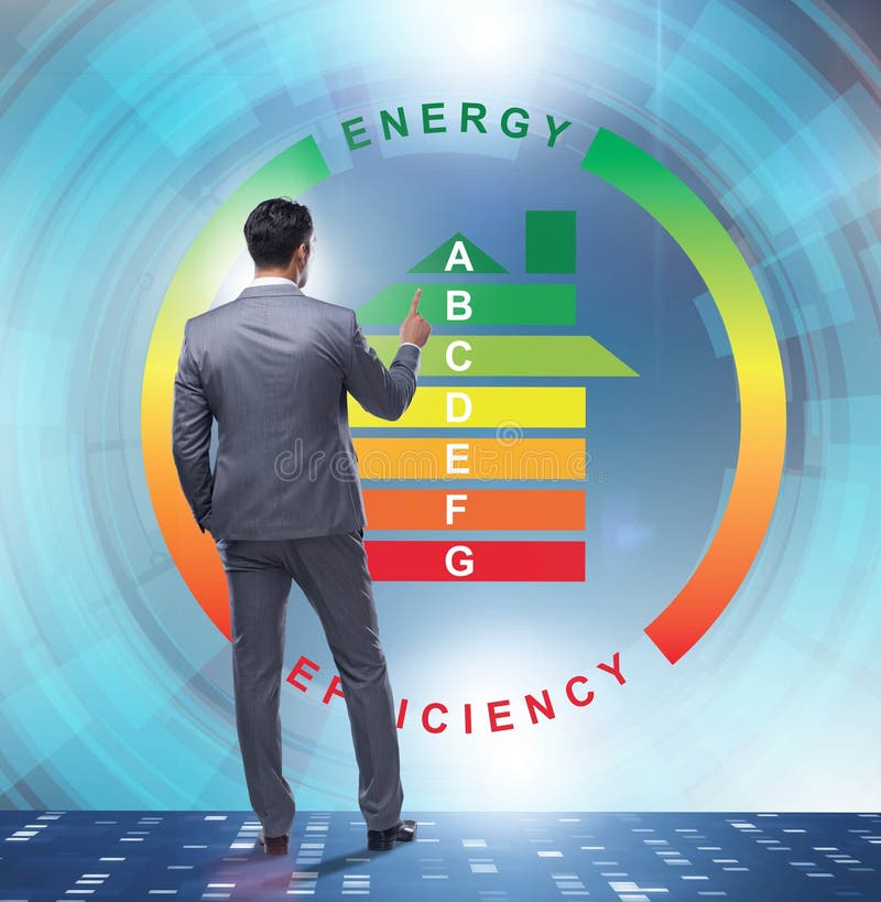 Businessman in Energy Efficiency Concept Stock Photo - Image of ...
