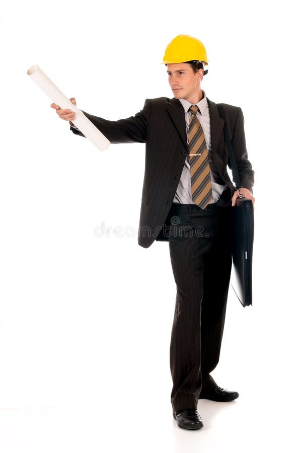 Businessman engineer stock photo. Image of background - 10646044