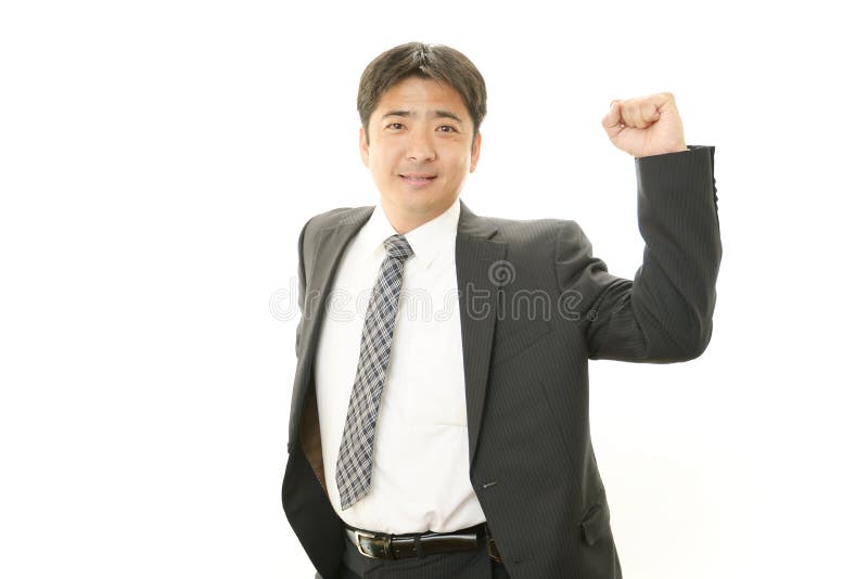 Businessman Enjoying Success Stock Image - Image of leadership, human ...