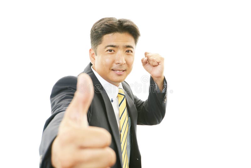 Businessman Enjoying Success Stock Image - Image of leadership, human ...