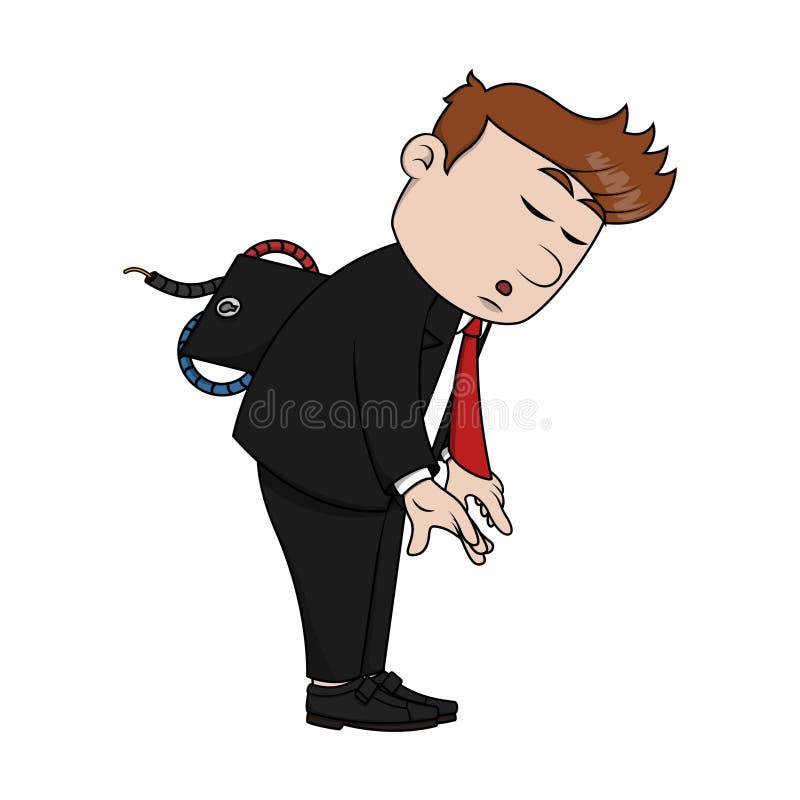 Success and Failure Businessman Scales Color Illustration Stock Vector ...