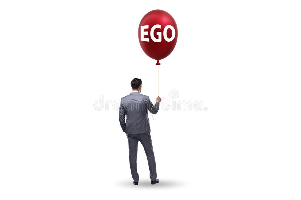 Businessman in Excessive Ego Concept Stock Photo - Image of leader ...
