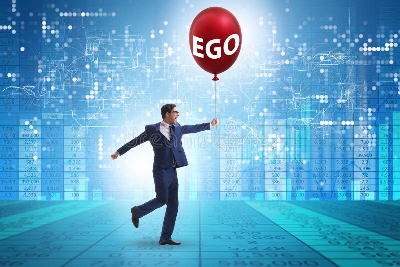 Businessman in Excessive Ego Concept Stock Image - Image of narcissism ...