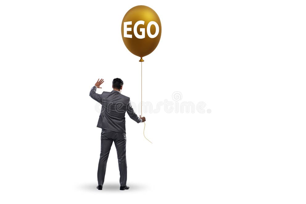 Businessman in Excessive Ego Concept Stock Photo - Image of people ...