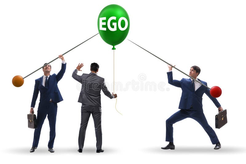 Businessman in Excessive Ego Concept Stock Image - Image of people ...