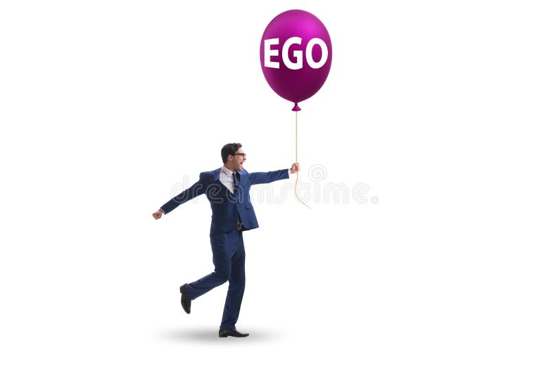 Businessman in Excessive Ego Concept Stock Image - Image of business ...