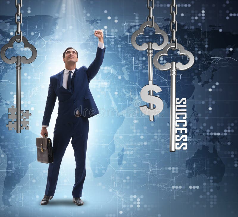 Businessman Excited in Success and Money Concept Stock Image - Image of ...