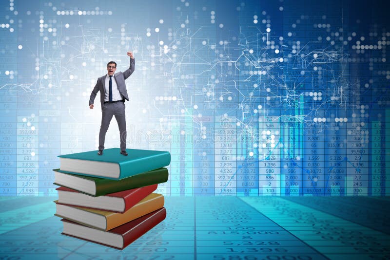 The Businessman in Executive Education Concept Stock Illustration ...