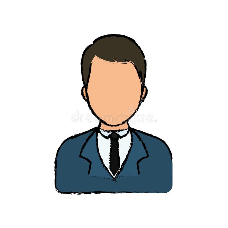 Businessman Executive Profile Stock Illustration - Illustration of sign ...