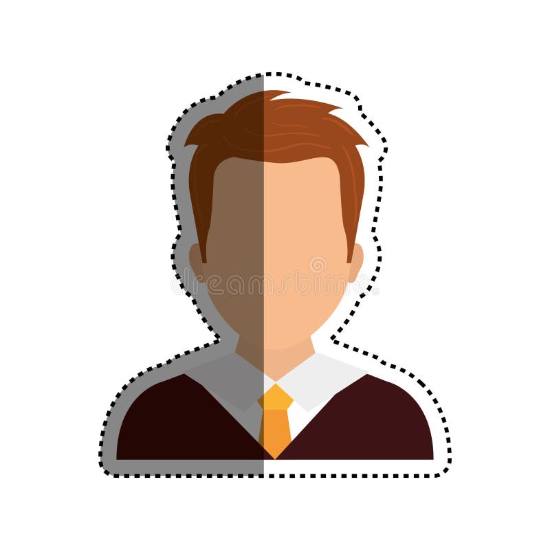 Businessman Executive Profile Stock Illustration - Illustration of ...
