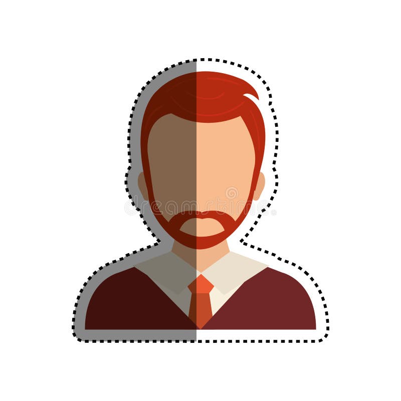 Businessman Executive Profile Stock Illustration - Illustration of ...