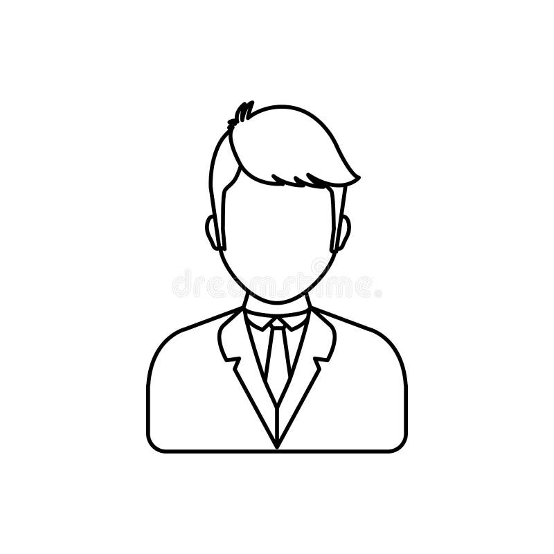Businessman Executive Profile Stock Illustration - Illustration of ...