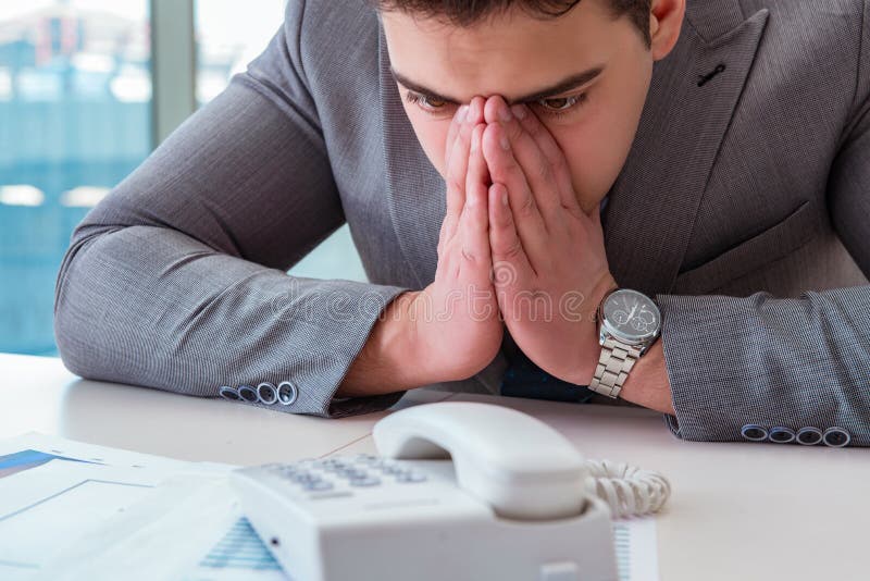 Businessman Expecting Important Call On Phone Stock Photo - Image of ...