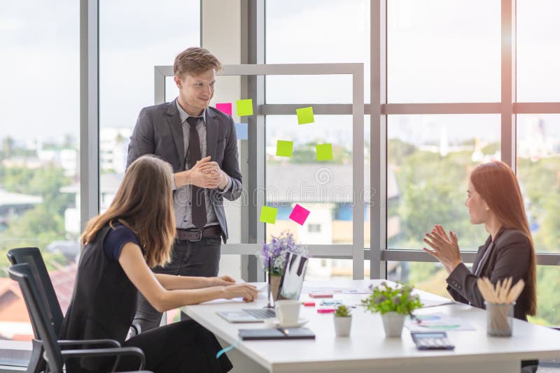 Businessman Explaining Business Concept Stock Image - Image of ...