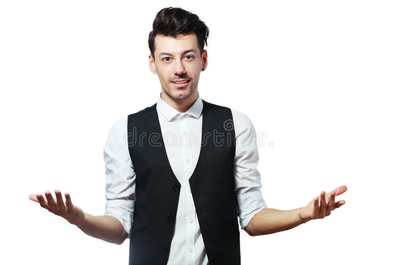 Businessman explaining stock photo. Image of convince - 67434386