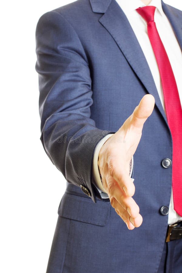 Businessman Extending Hand for Handshake Stock Image - Image of ...