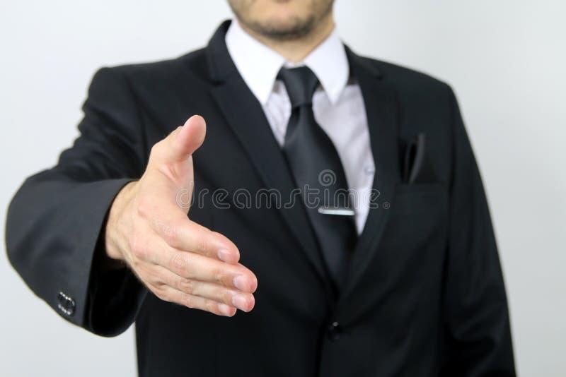 142 Businessman Extending His Hand Handshake Photos - Free & Royalty ...