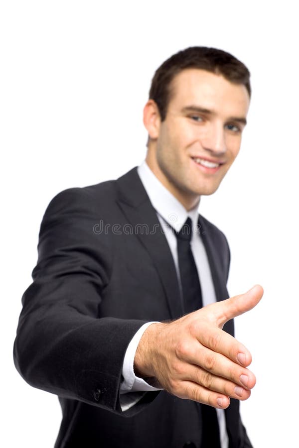 Businessman S Hand Holding Gift Stock Image - Image of adult, giving ...