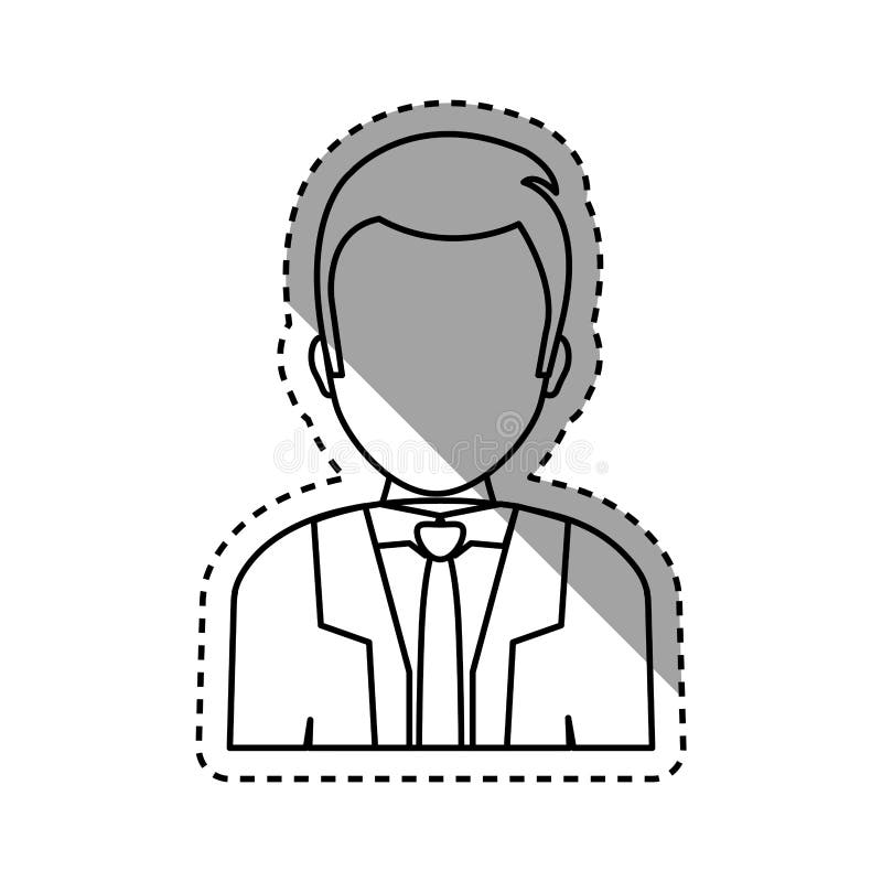 Businessman Faceless Profile Avatar Stock Vector - Illustration of ...