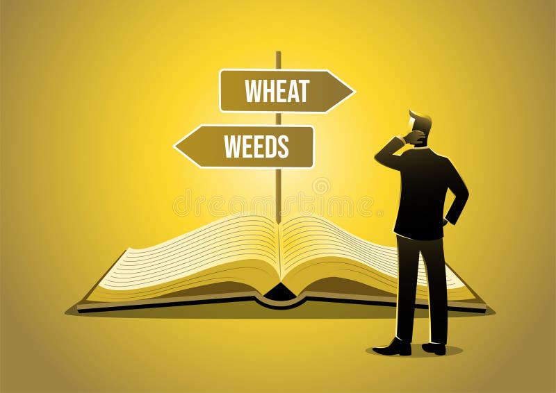 A Businessman Facing a Decision Point, Represented by a Directional ...