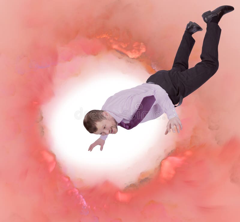 Businessman Falling Down with Abstract Background Stock Photo - Image ...