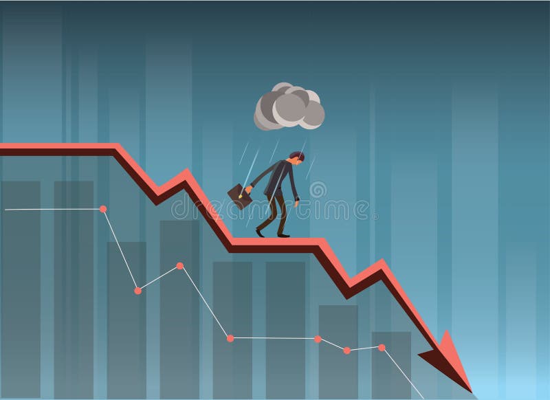 Down Chart stock vector. Illustration of vertical, financial - 15034291