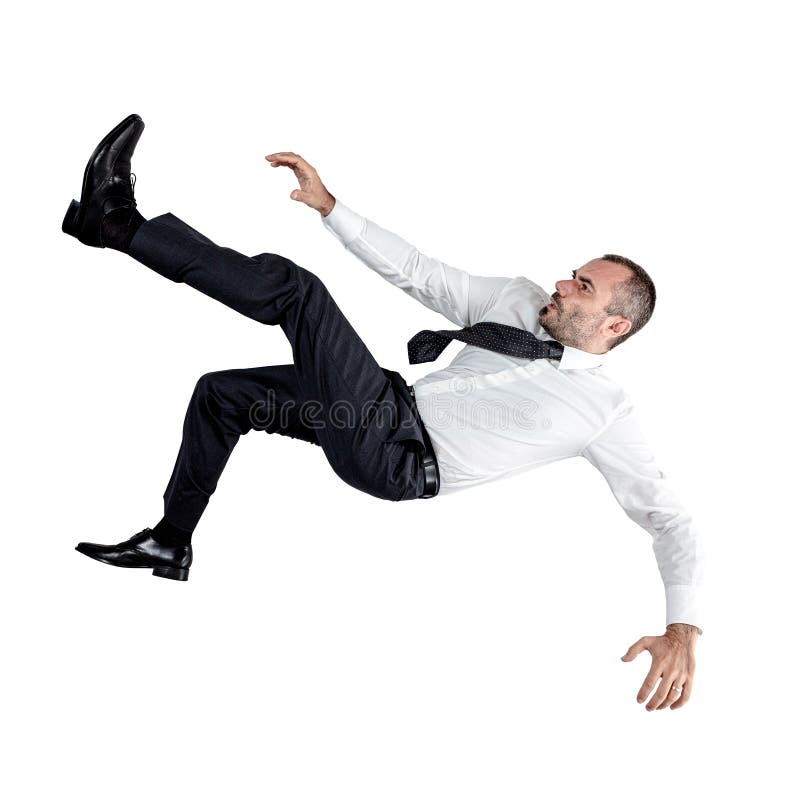 Falling man stock image. Image of isolated, businessman - 39245729