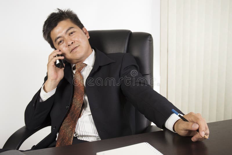Businessman Feeling Happy at Work Stock Photo - Image of laptop, male ...