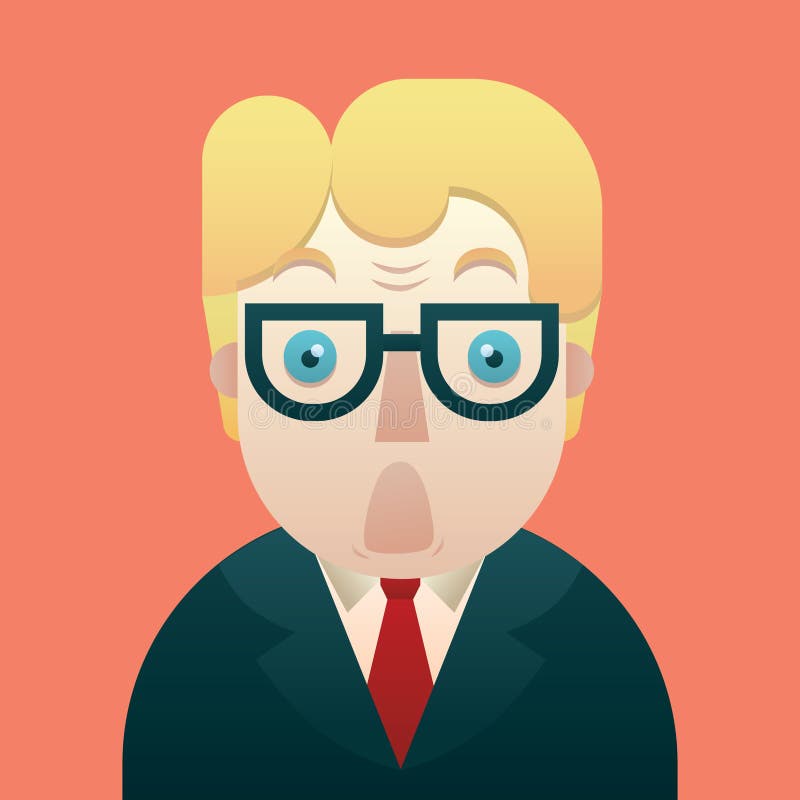 Businessman Feeling Shocked. Vector Illustration Decorative Design ...