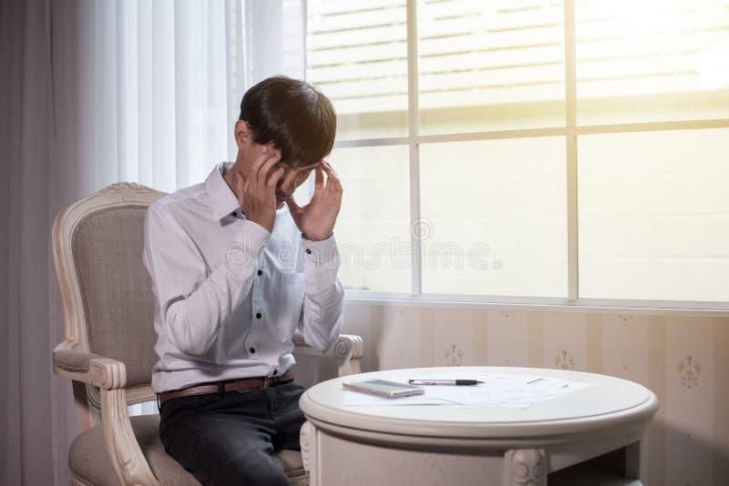 Businessman Feeling Sick and Tired. Businessman Who Feel Stressed Out ...