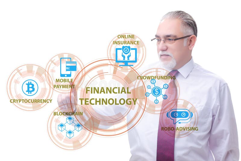 Businessman in Financial Technology Fintech Concept Stock Image - Image ...